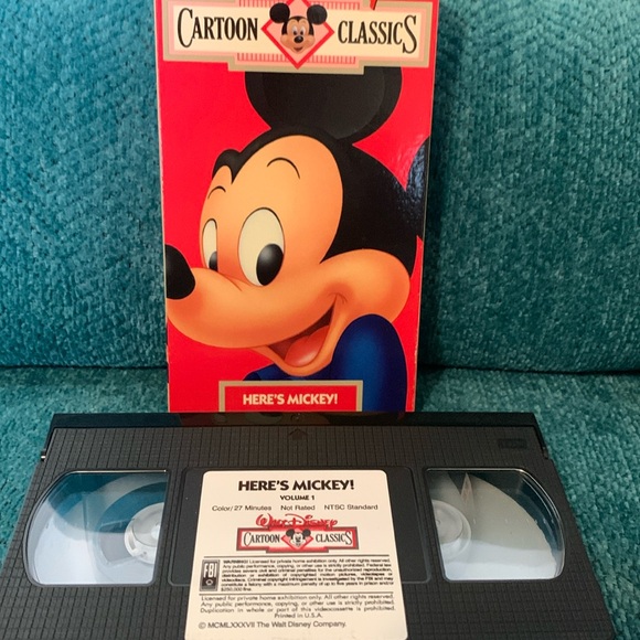 Other | Volume 1 Vintage Cartoon Classics Vhs Heres Mickey Excellent ...
